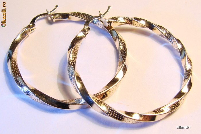 Cercei aur 14K roate versace - Okazii (111166405)