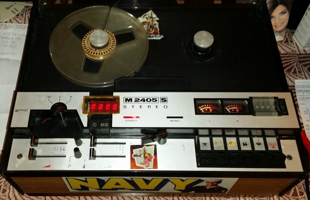 Magnetofon Unitra M2405 Stereo + Cap stereo nou - Okazii
